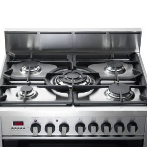 Modern double cavity dual fuel Range-style Cooker in Stainless Steel ...