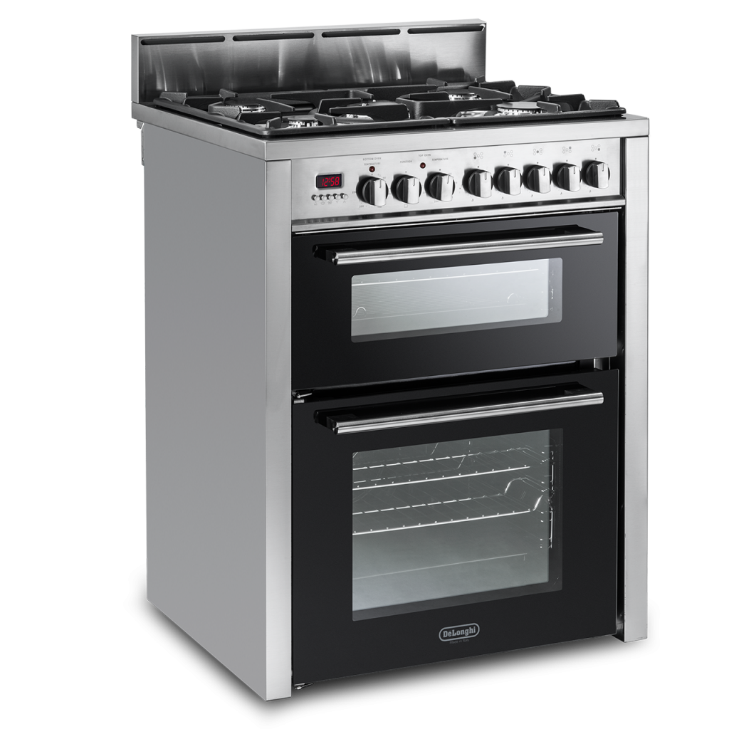Modern double cavity dual fuel Range-style Cooker in Stainless Steel ...