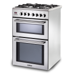 Modern double cavity dual fuel Range-style Cooker in Stainless steel ...