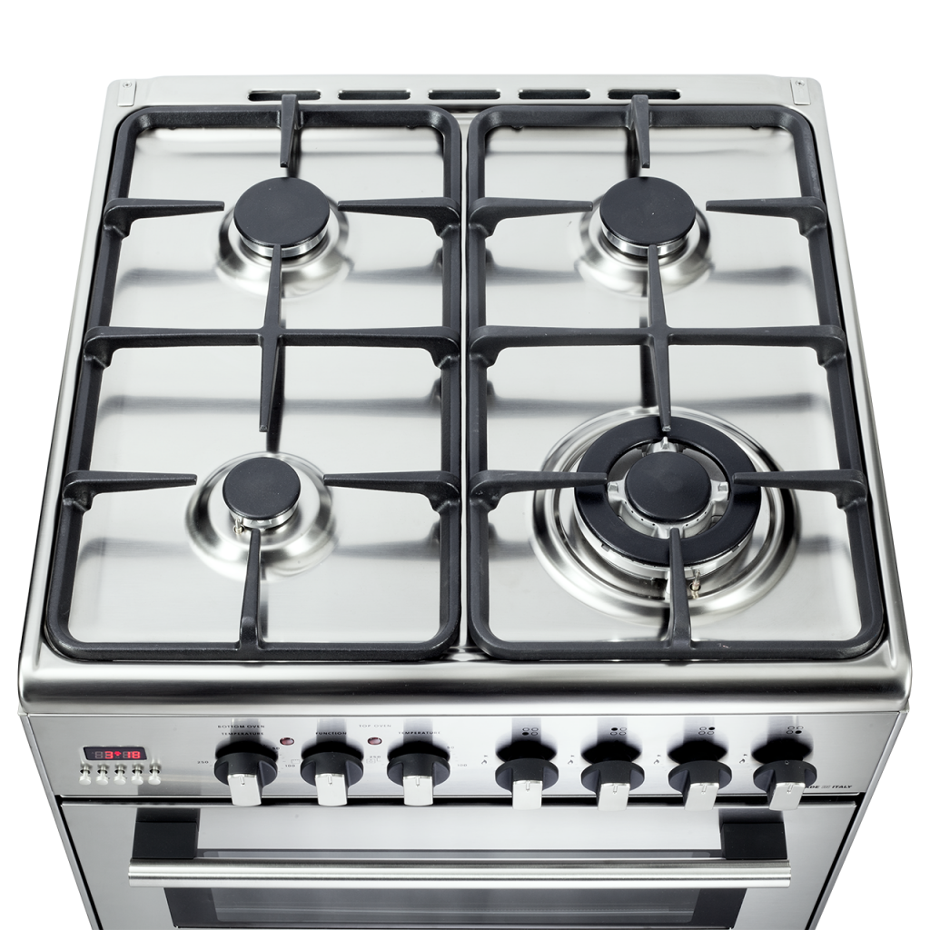 Modern double cavity dual fuel Range-style Cooker in Stainless steel ...