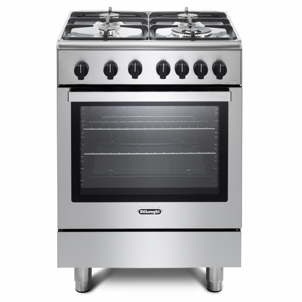 Modern single cavity gas Range-style Cooker in Stainless steel - De'Longhi