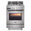 Modern single cavity dual fuel Range-style Cooker in Stainless steel ...